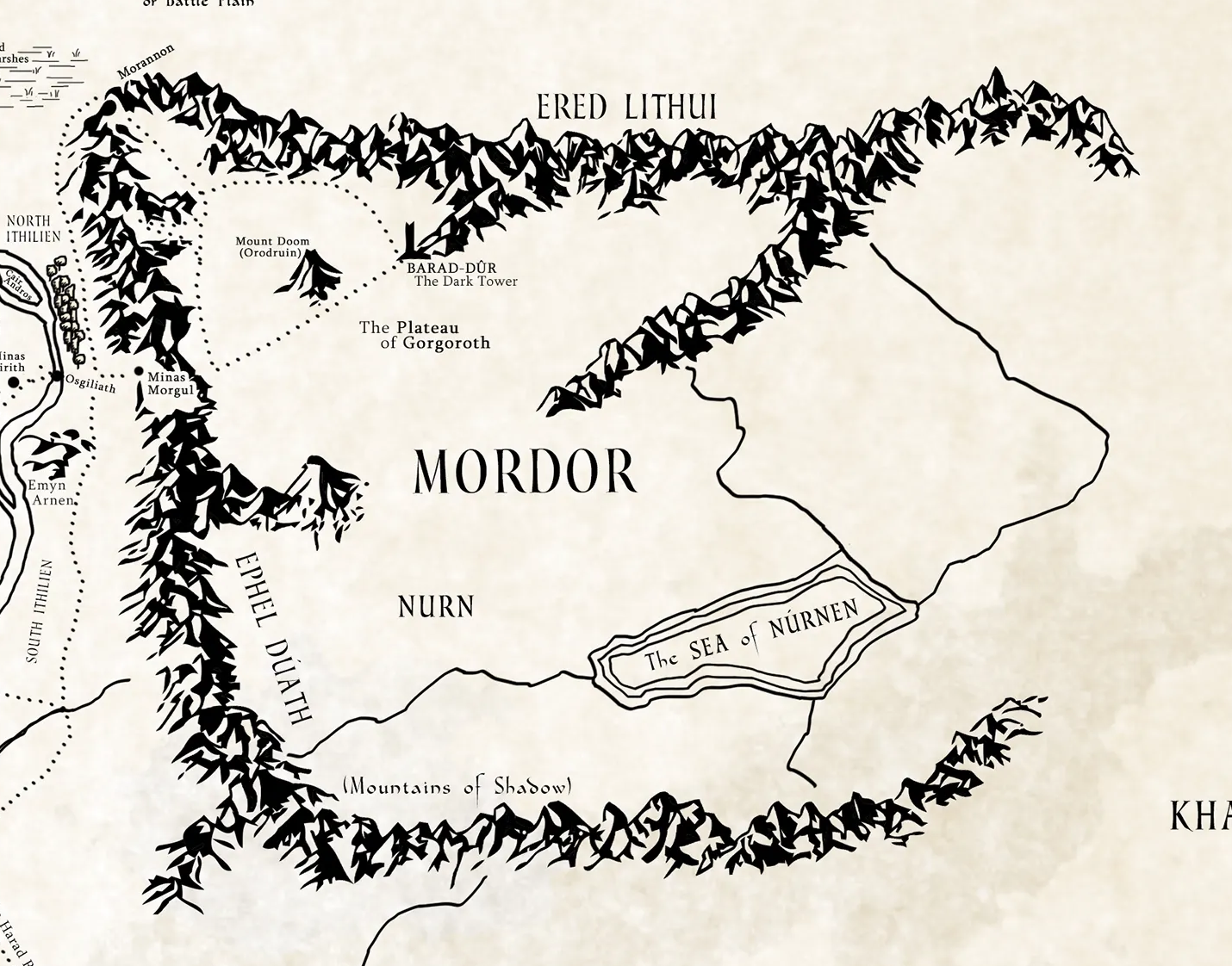 Middle Earth World Map