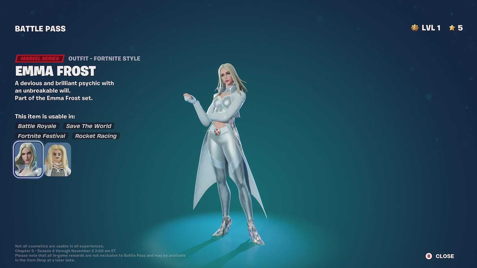 All Fortnite Chapter 5 Season 4 battle pass skins list