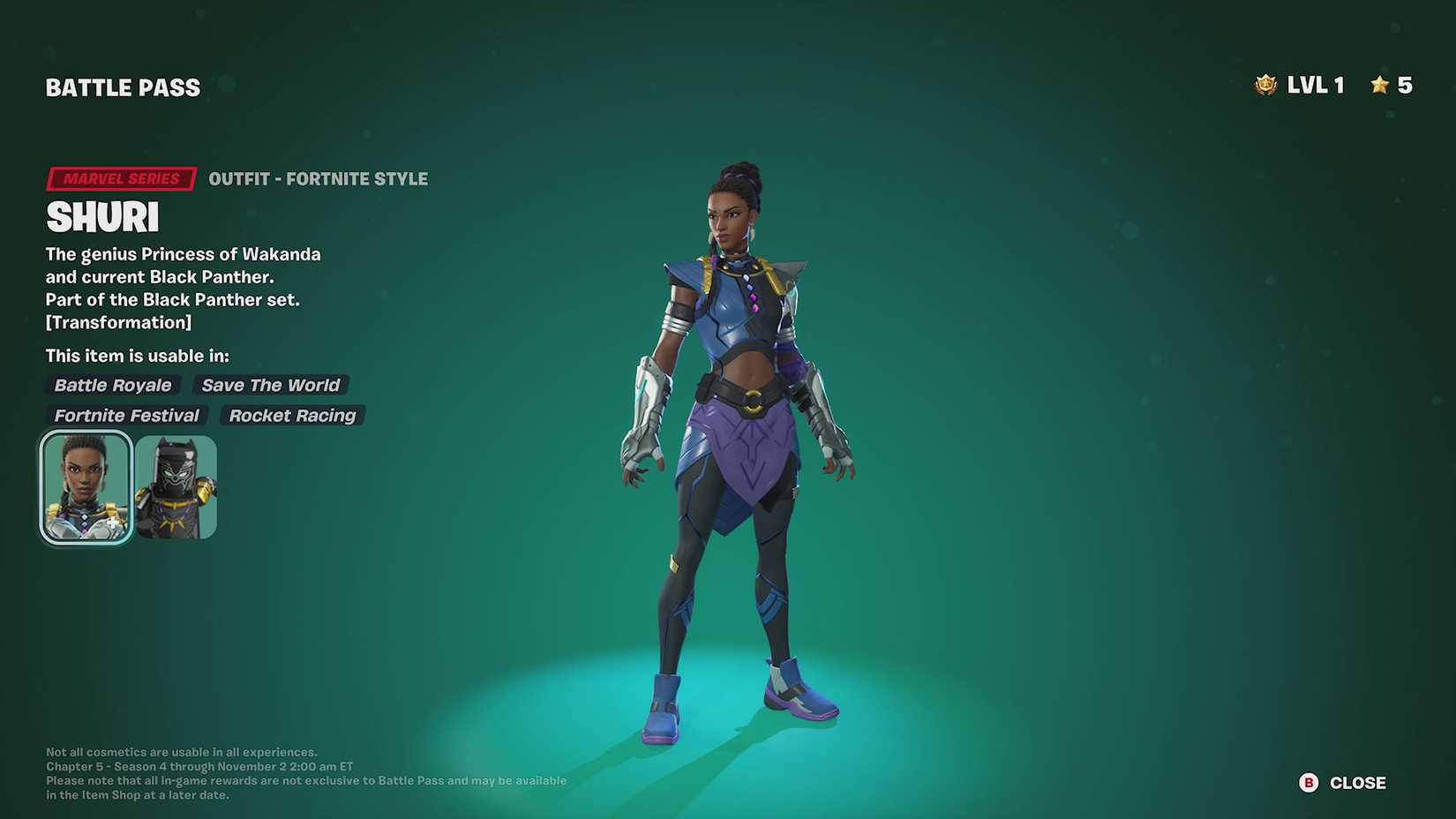 All Fortnite Chapter 5 Season 4 battle pass skins list