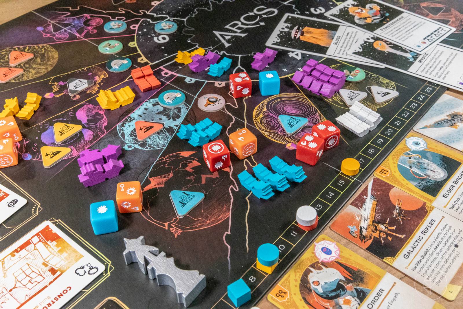 Arcs, from Leder Games, turns a folk card game into a space opera