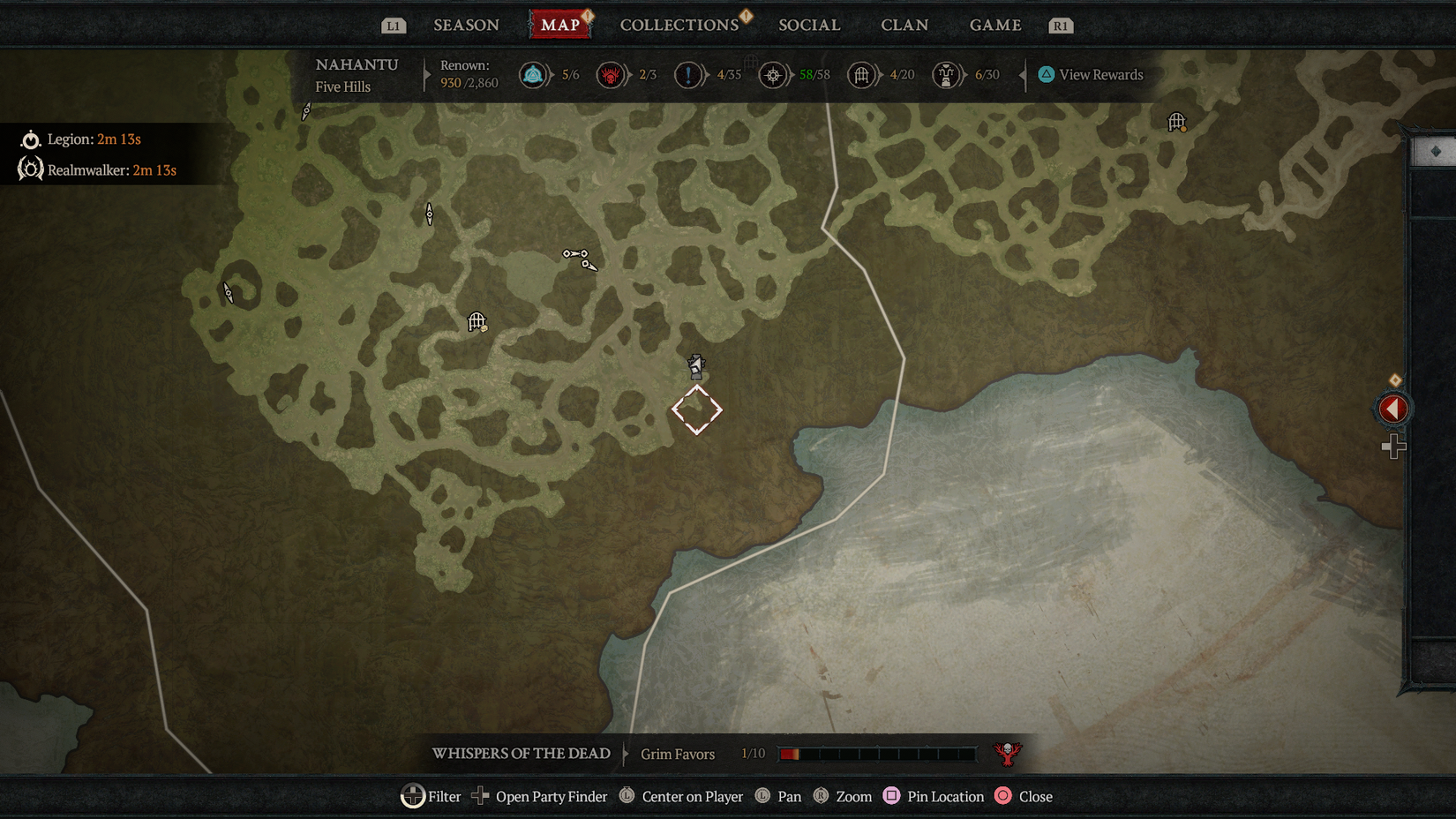 All Tenets of Akarat locations in Nahantu in Diablo 4