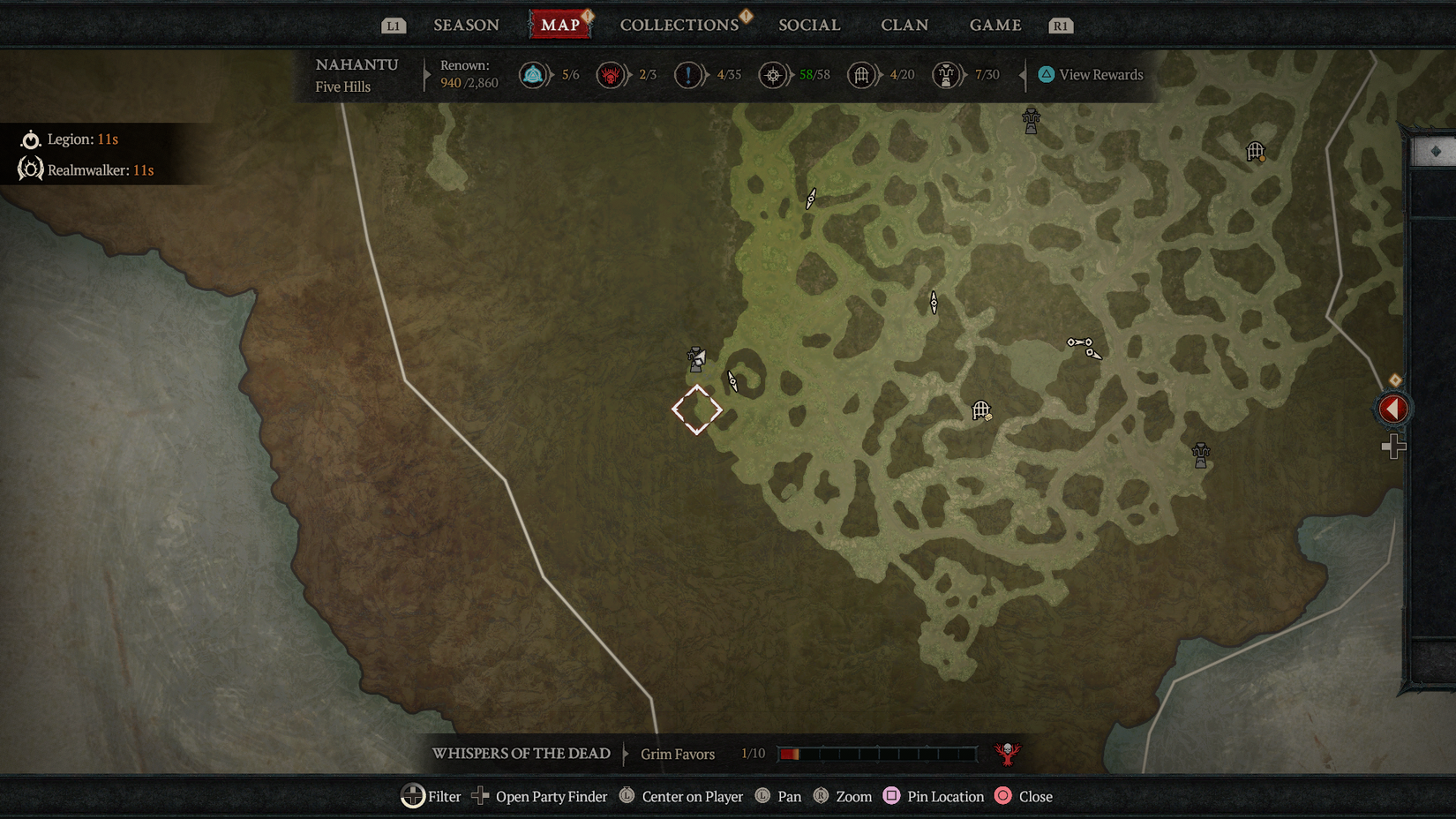 All Tenets of Akarat locations in Nahantu in Diablo 4