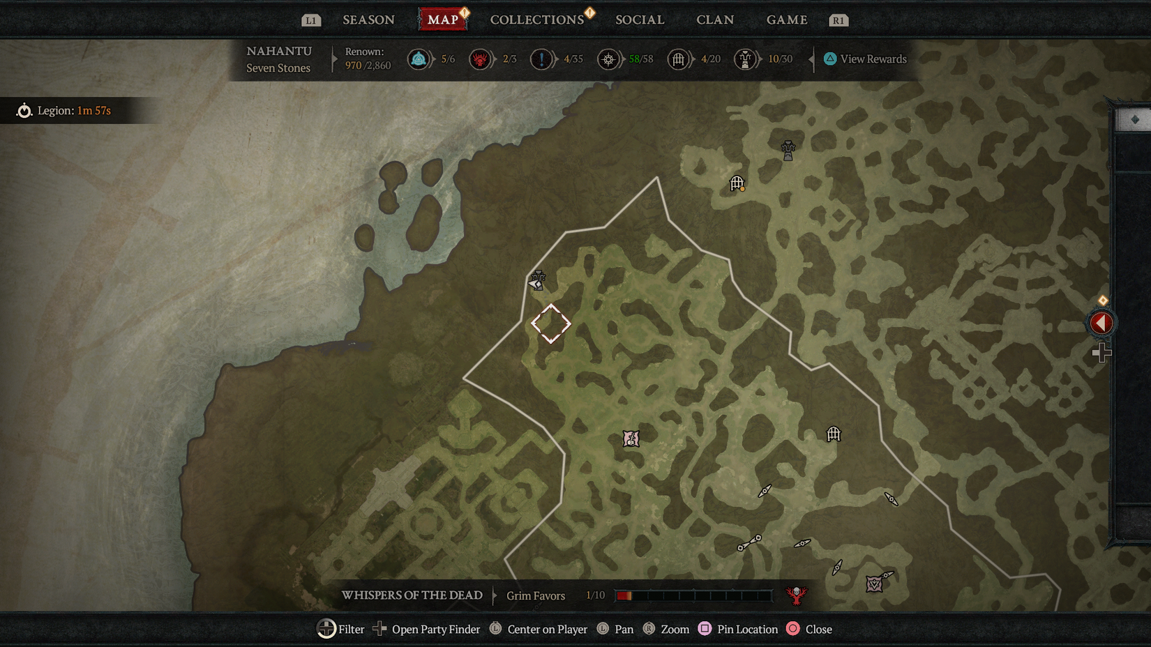 All Tenets of Akarat locations in Nahantu in Diablo 4