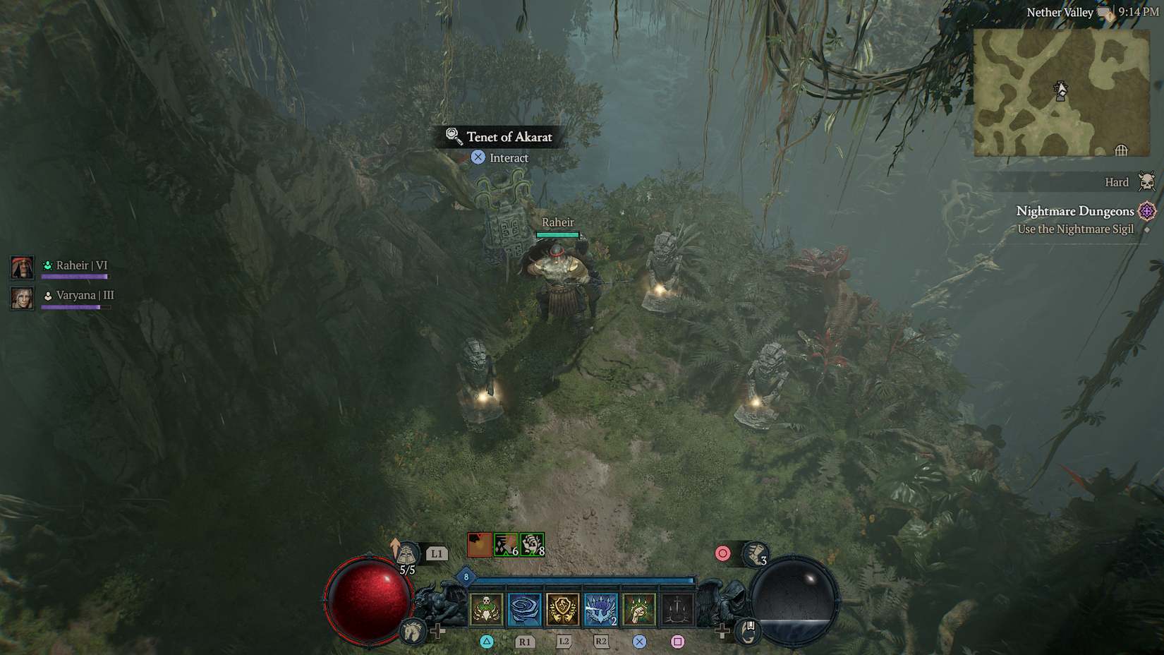 All Tenets of Akarat locations in Nahantu in Diablo 4