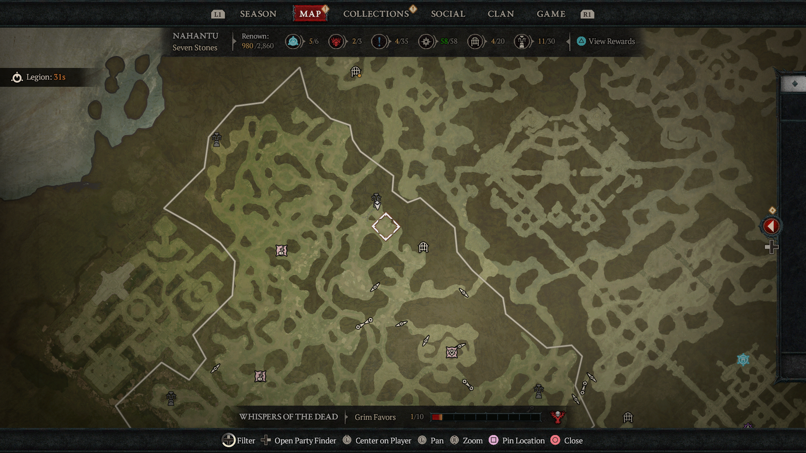 All Tenets of Akarat locations in Nahantu in Diablo 4