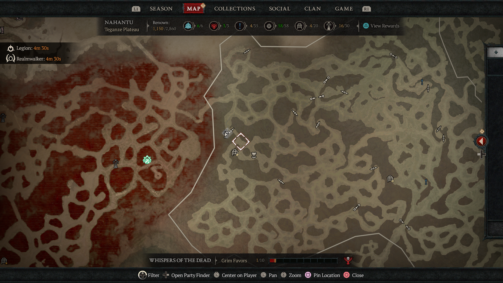 All Tenets of Akarat locations in Nahantu in Diablo 4