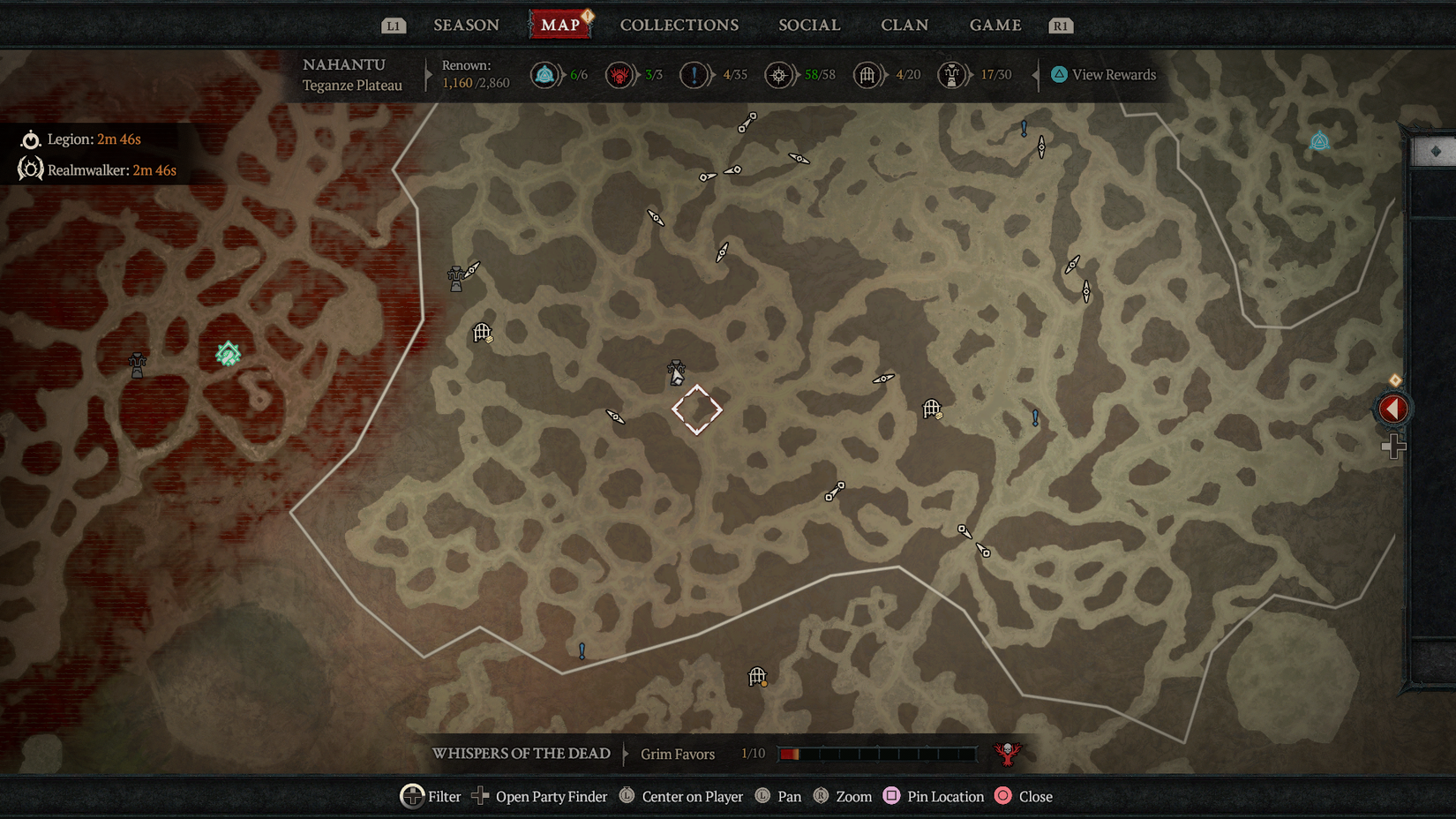 All Tenets of Akarat locations in Nahantu in Diablo 4