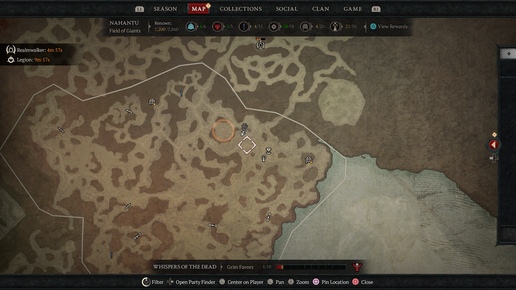 All Tenets of Akarat locations in Nahantu in Diablo 4