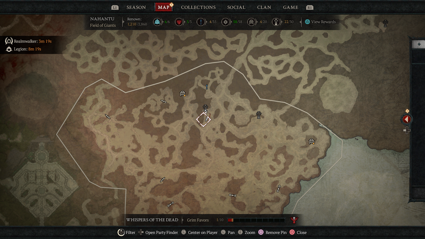 All Tenets of Akarat locations in Nahantu in Diablo 4