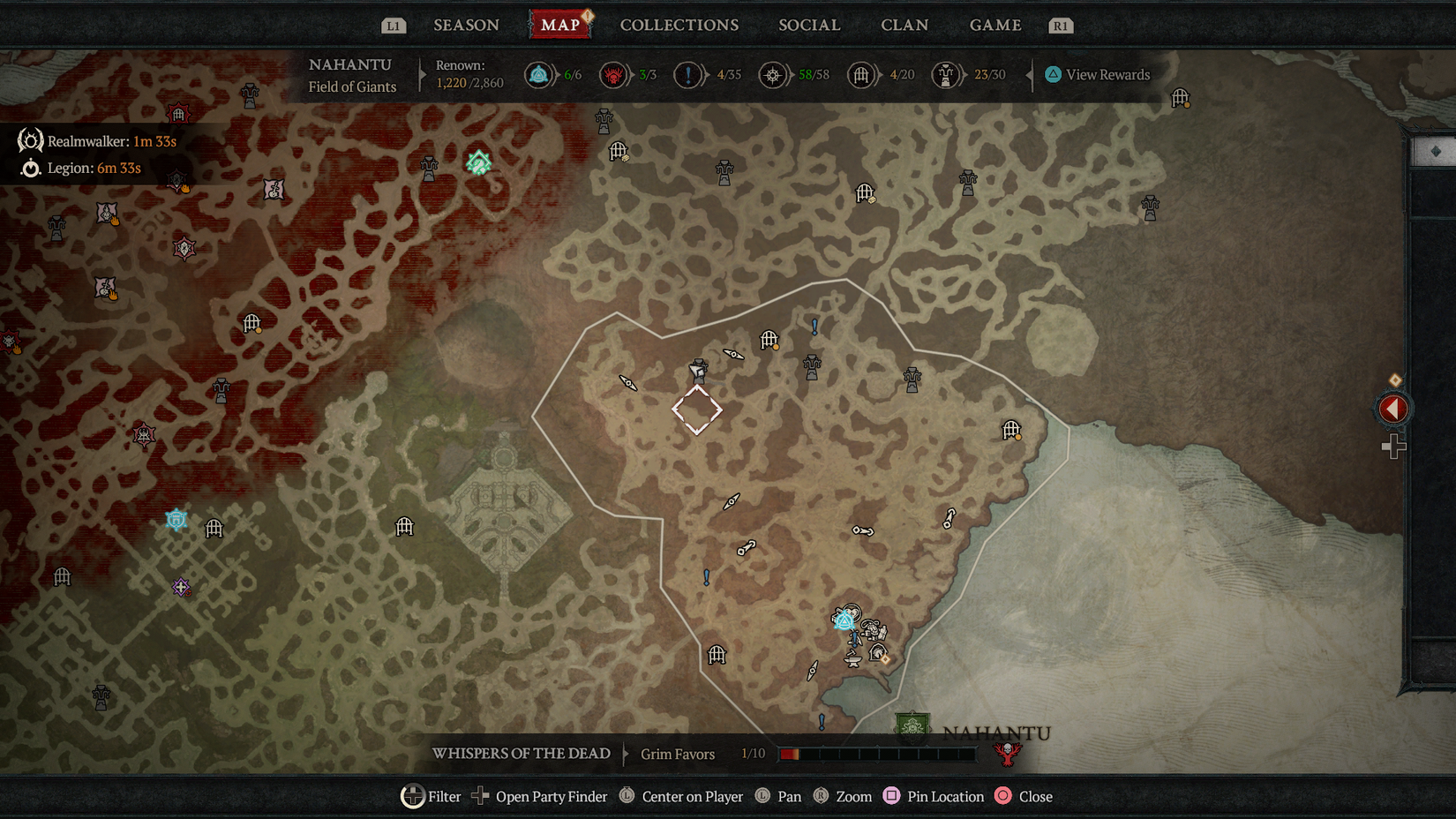 All Tenets of Akarat locations in Nahantu in Diablo 4