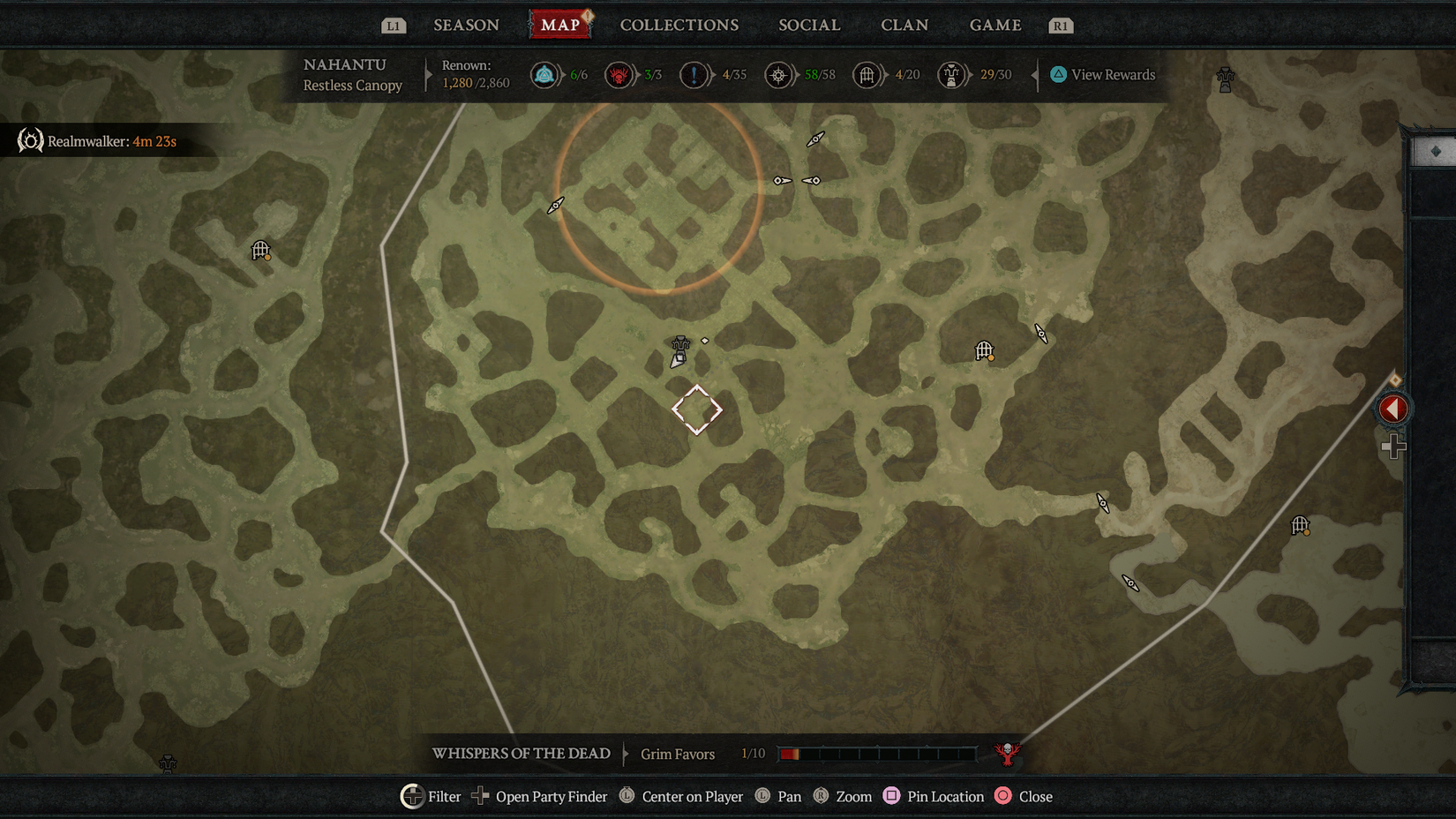 All Tenets of Akarat locations in Nahantu in Diablo 4