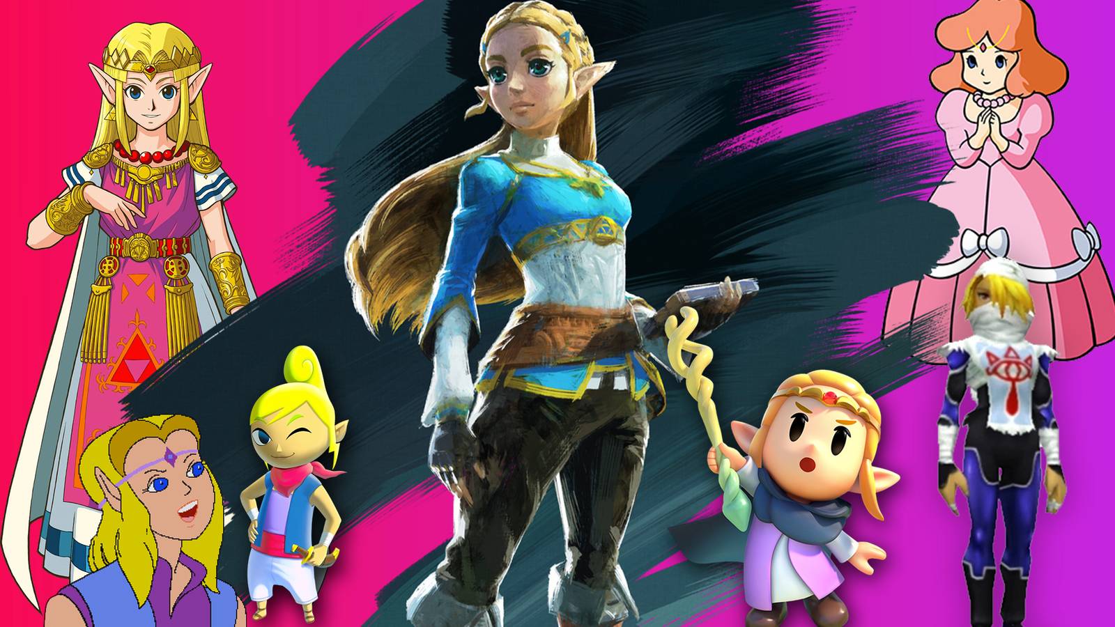 A history of Zelda as a playable and non-playable character