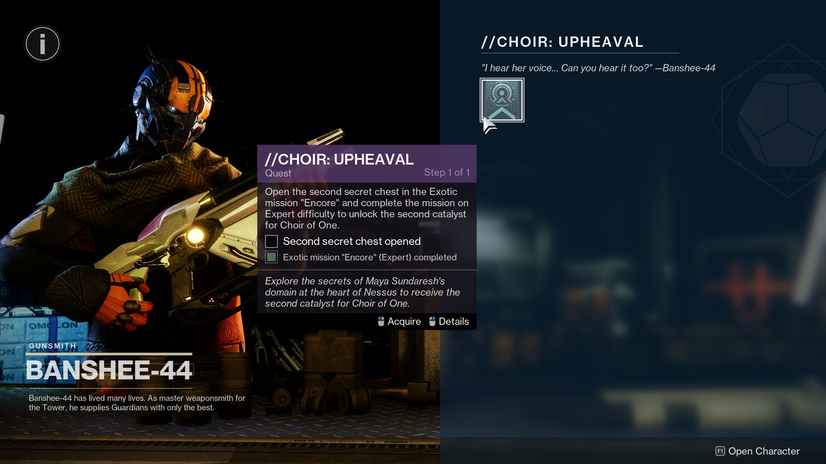 How to unlock all Choir of One Exotic Catalysts in Destiny 2
