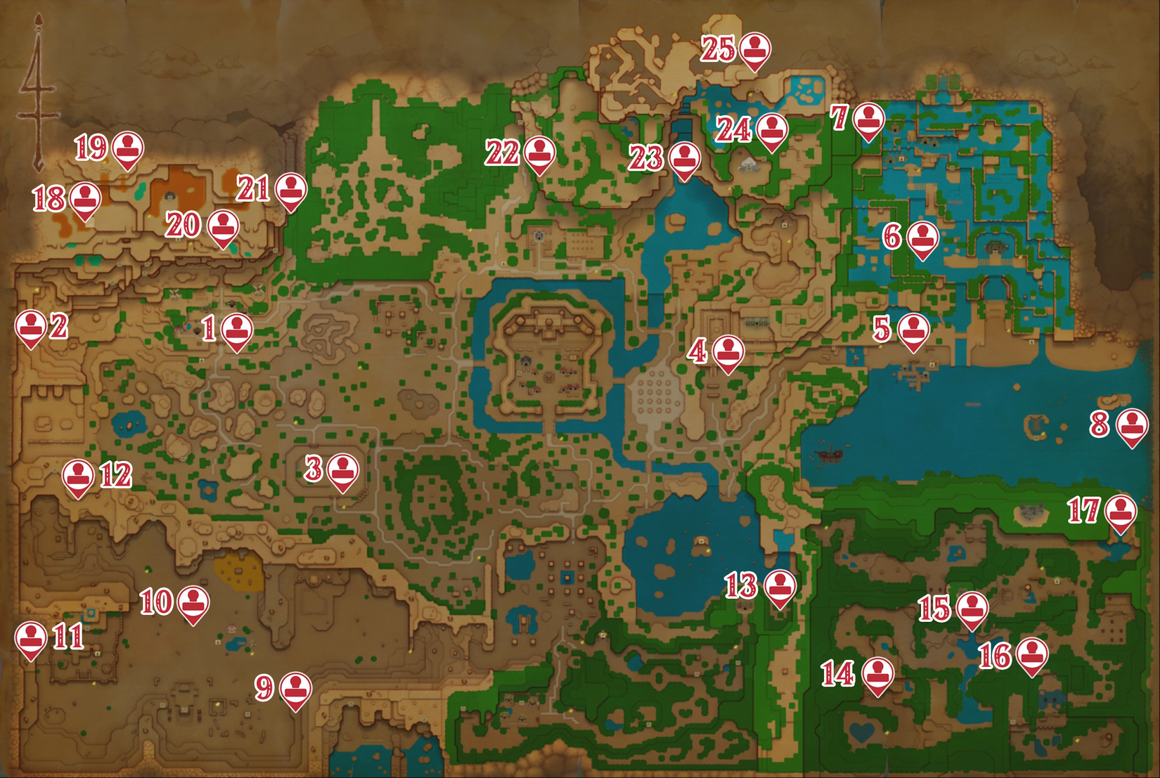 All stamp locations and rewards in Zelda Echoes of Wisdom