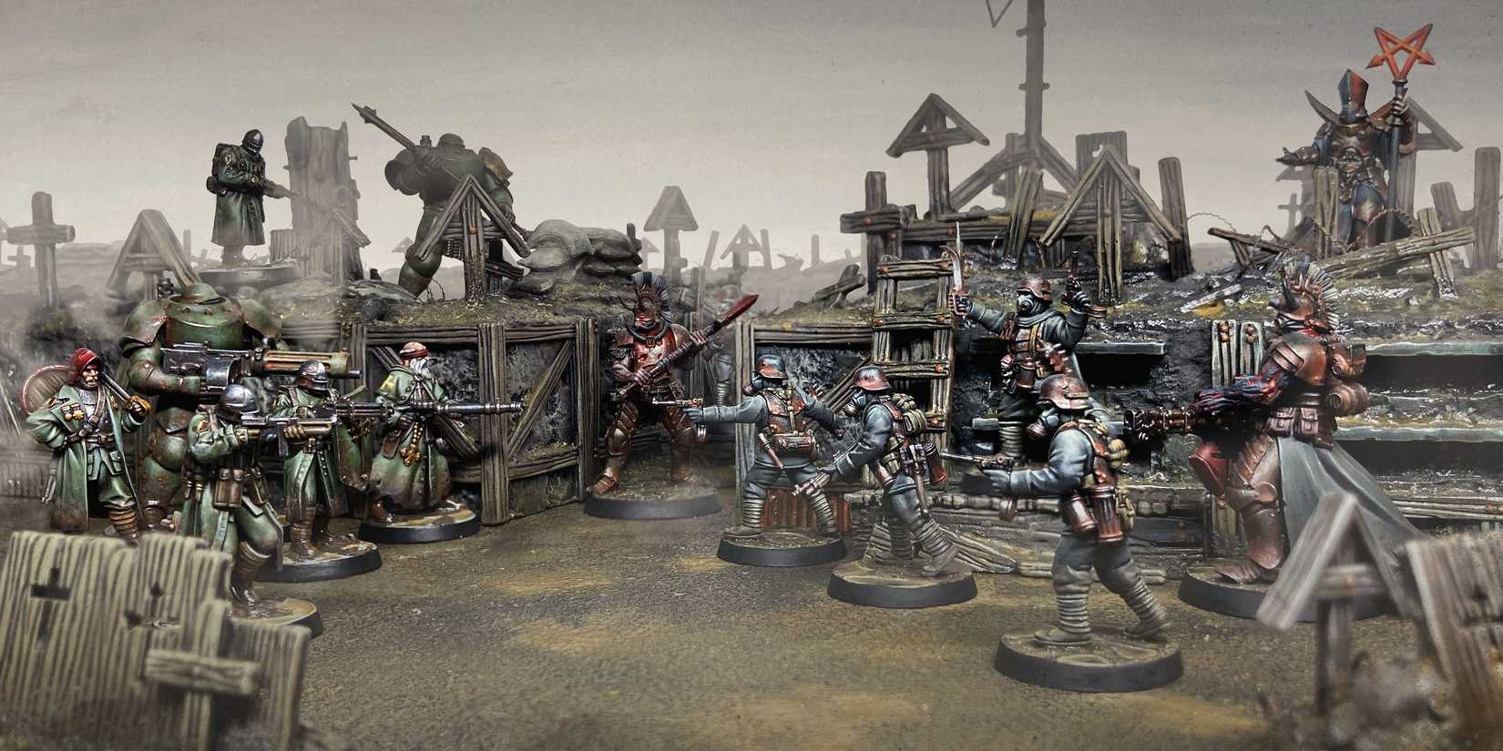 Trench Crusade unchains the grimmest, darkest sci-fi miniature universe