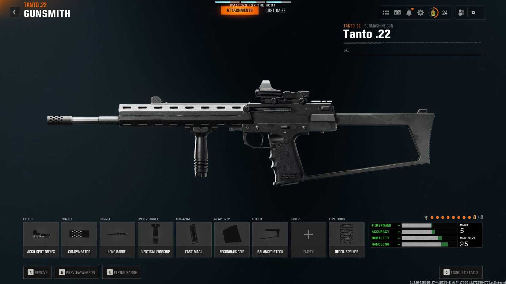 Best Tanto .22 loadout and class build in Black Ops 6
