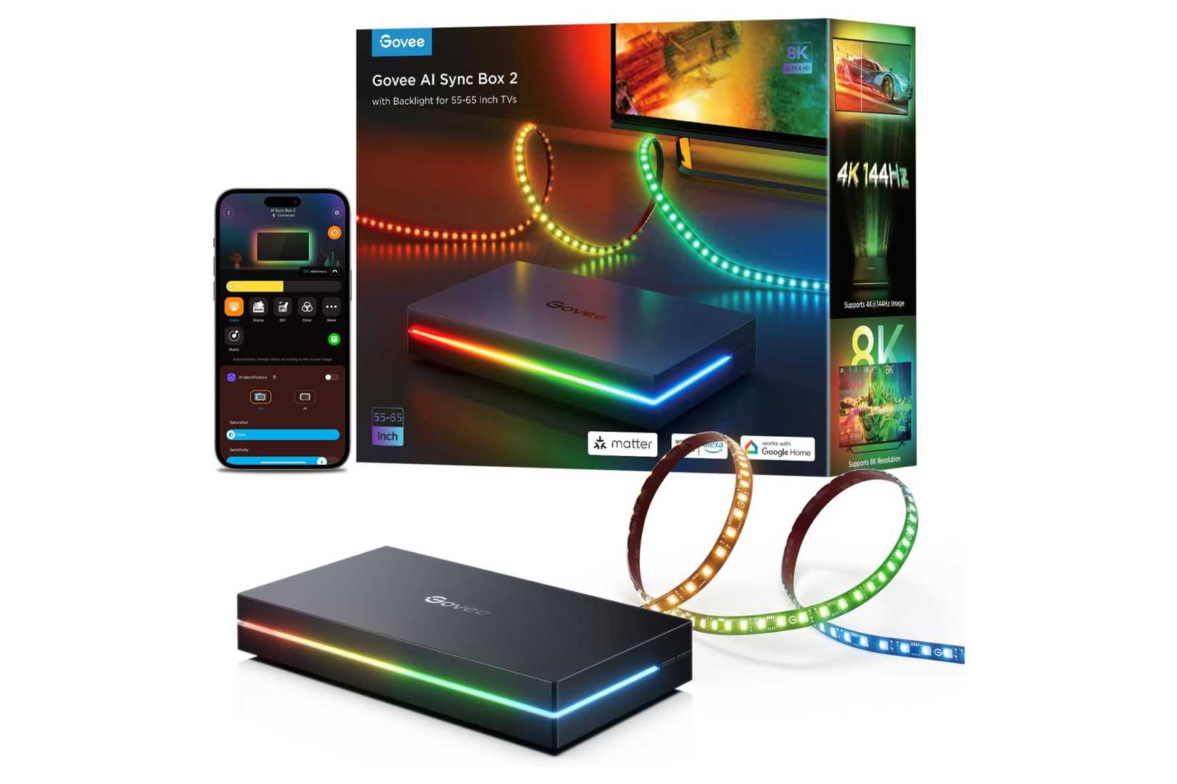Govee AI Sync Box 2 review: pricey yet accurate smart TV backlights