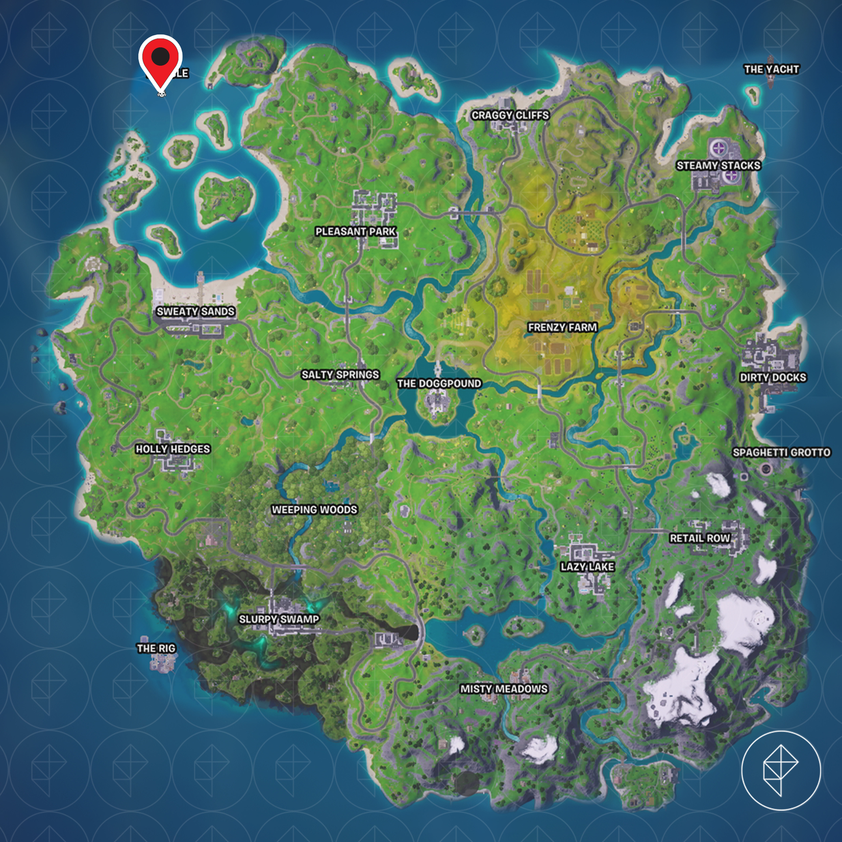Ice Spice and Ice Isle location in Fortnite Remix