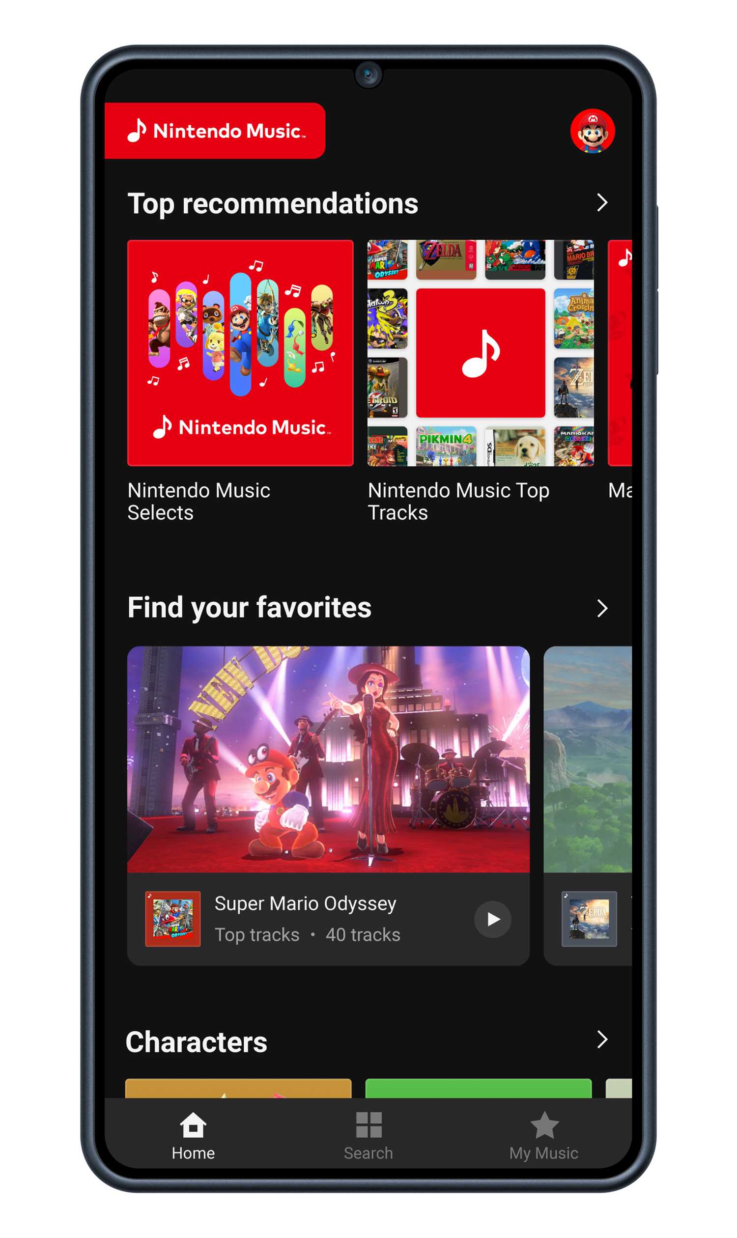 The Nintendo Music app is a very Nintendo streaming service