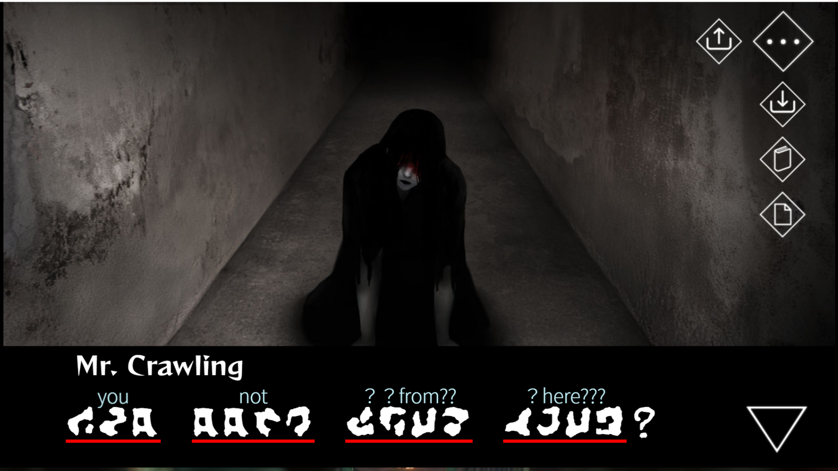 Homicipher is a game about decoding monster language to escape danger