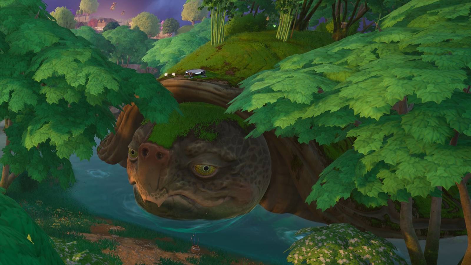 Where is the giant turtle in Fortnite?