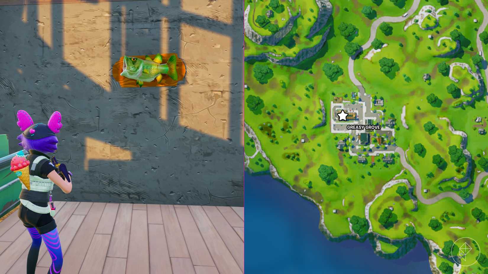 Fish trophy locations in Fortnite OG