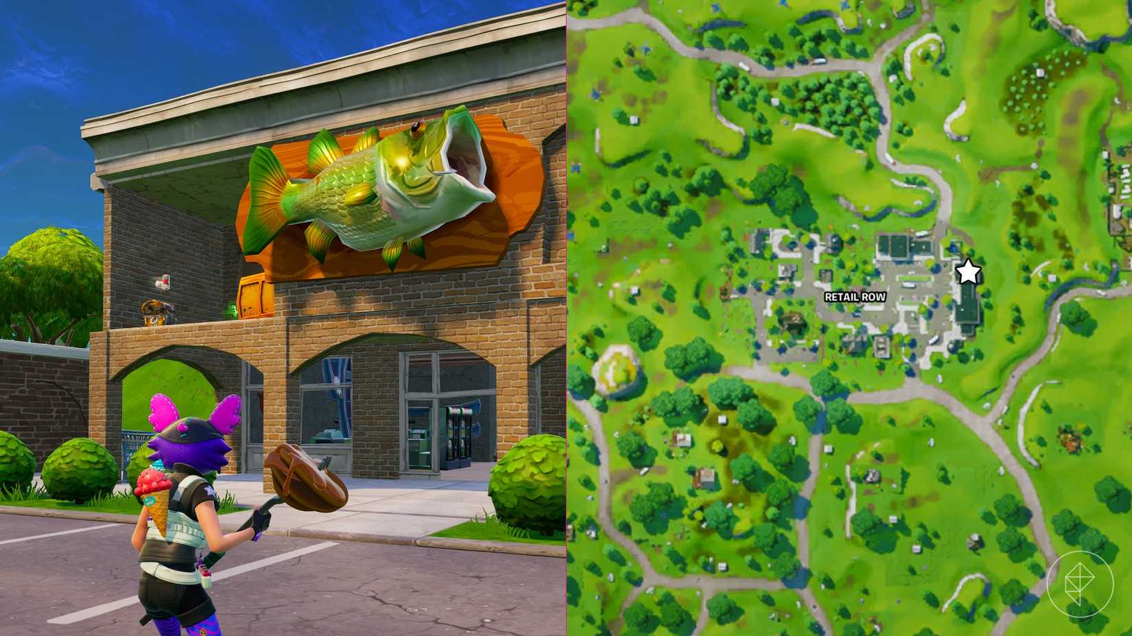 Fish trophy locations in Fortnite OG