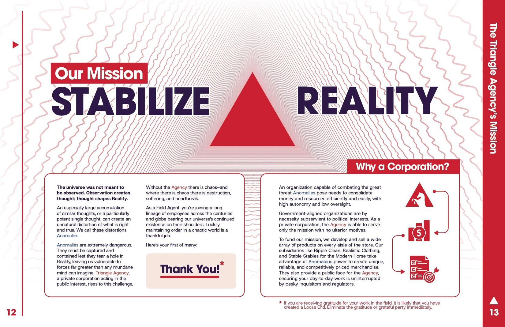 Triangle Agency is one of the best-written tabletop games ever