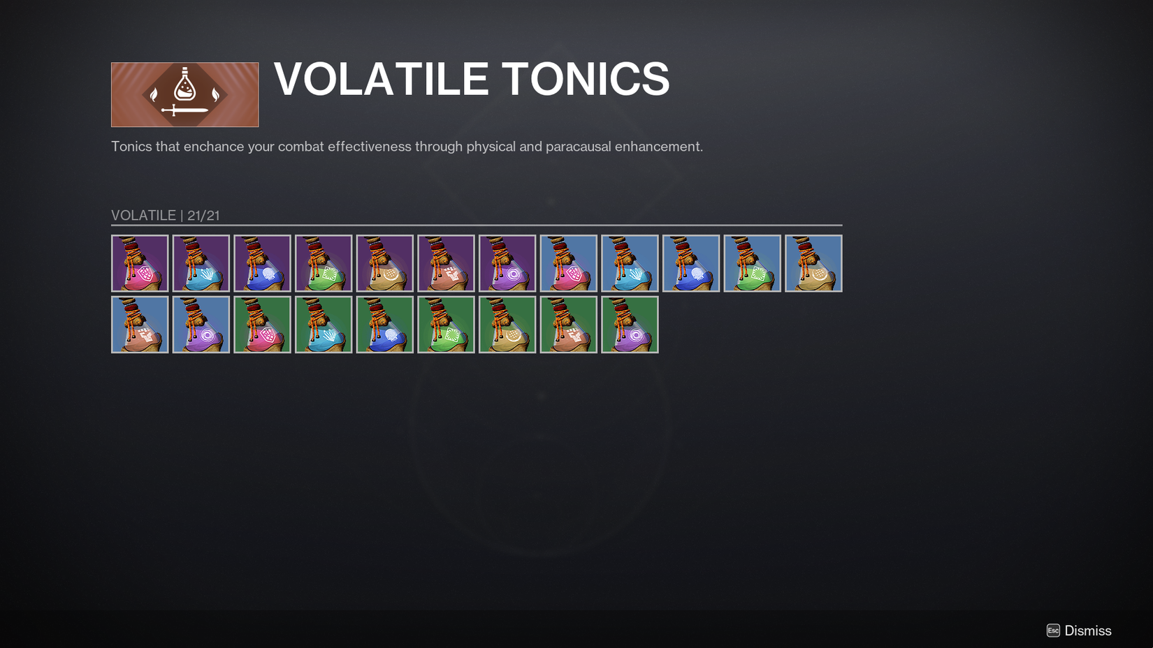How to unlock all Tonics in Destiny 2