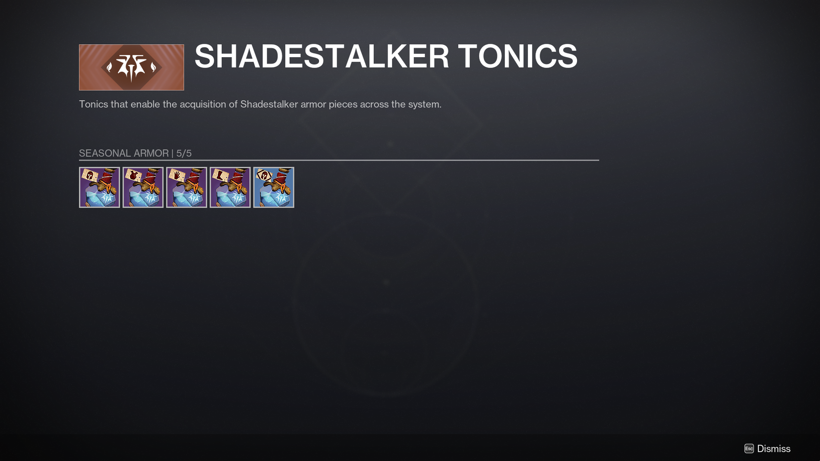How to unlock all Tonics in Destiny 2