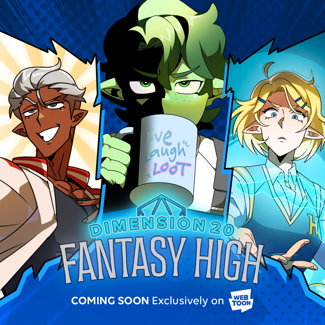 Webtoon’s latest series is adapting Dimension 20’s Fantasy High season