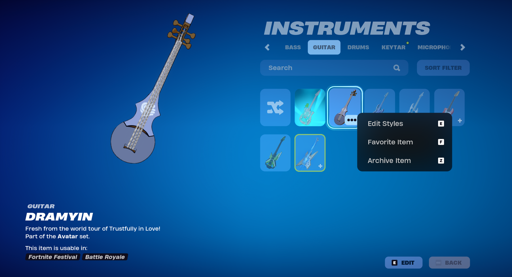 How to Archive items in Fortnite