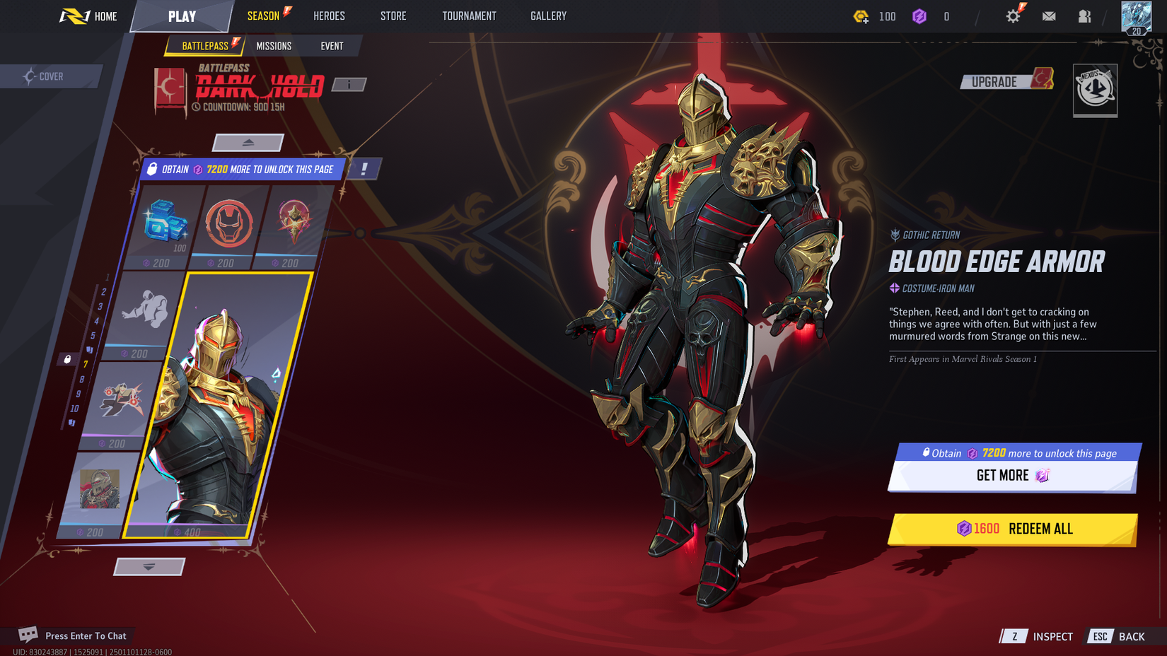 All Marvel Rivals season 1 battle pass skins and rewards