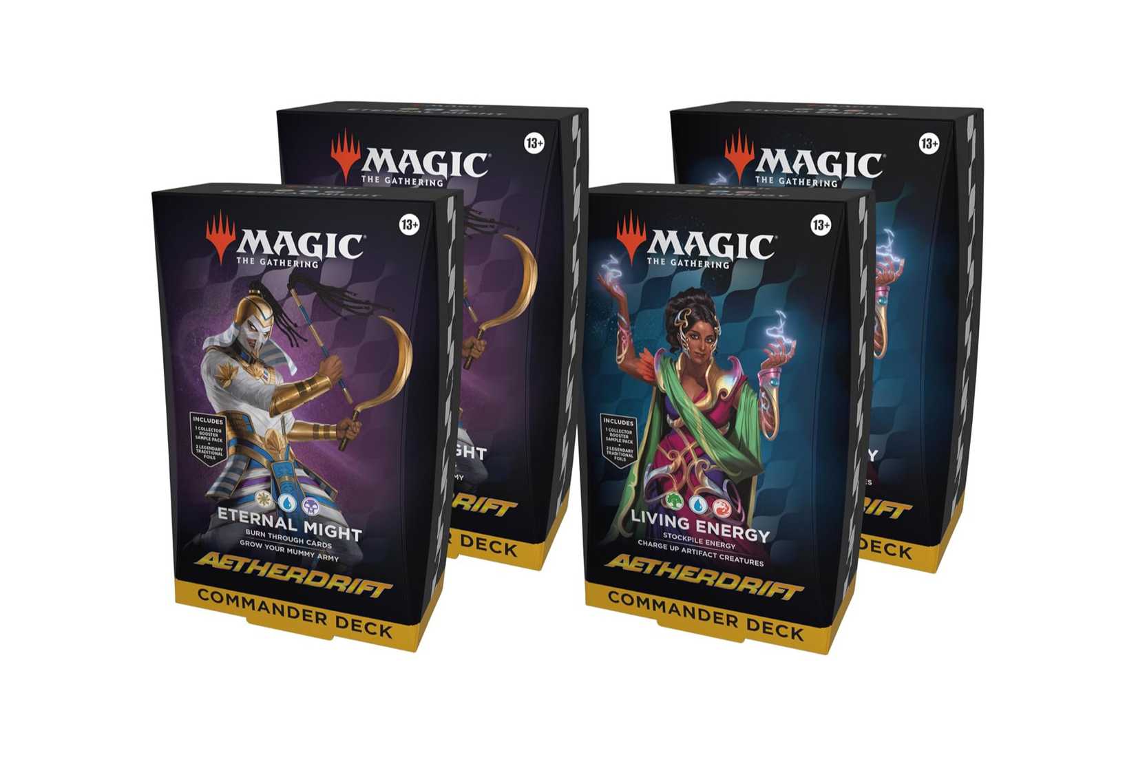 Magic: The Gathering Aetherdrift Commander Decks are up for pre-order