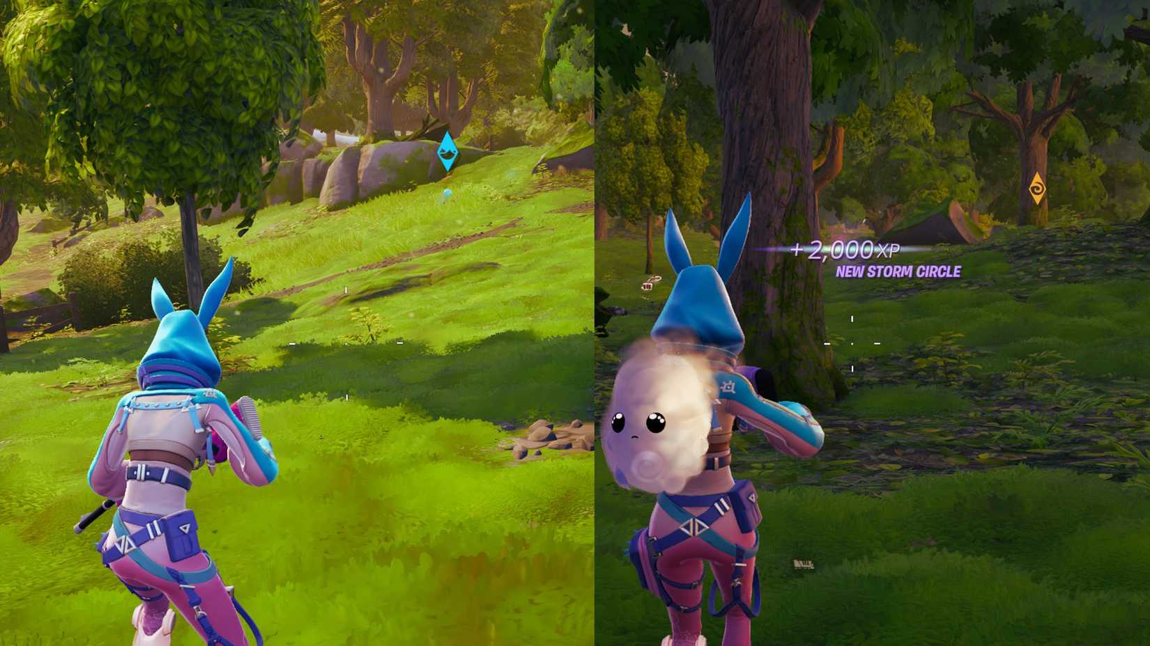 How to catch an air sprite and water sprite in one match in Fortnite