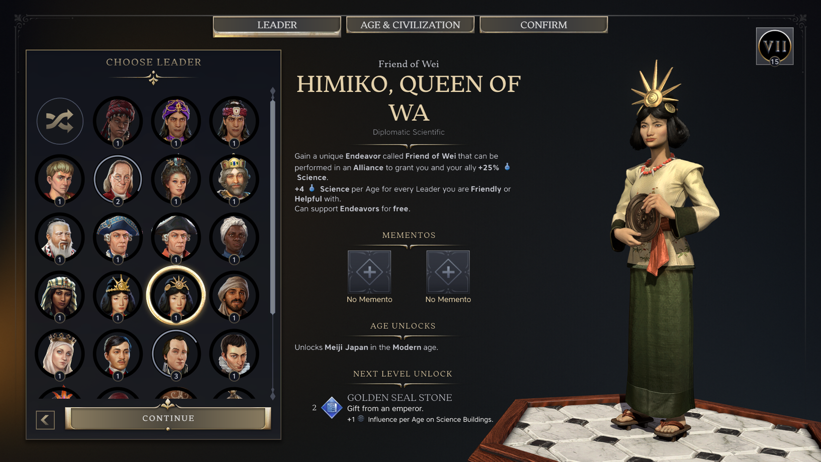 Best leaders to start with in Civilization 7