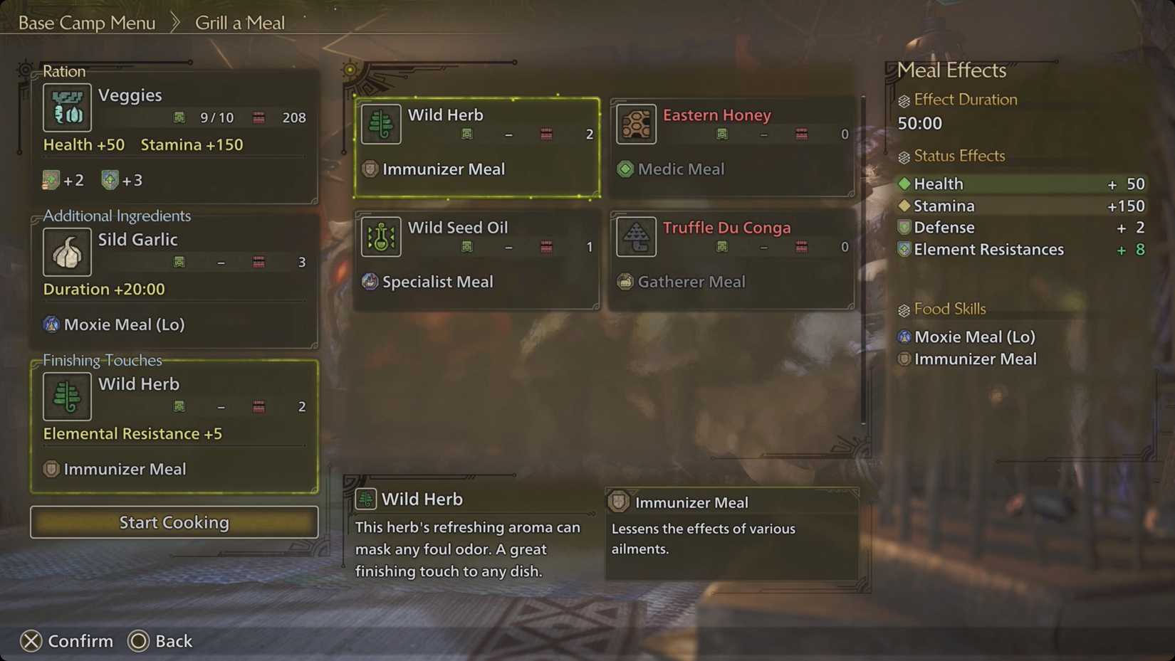 How to cook meals and grill meat in Monster Hunter Wilds