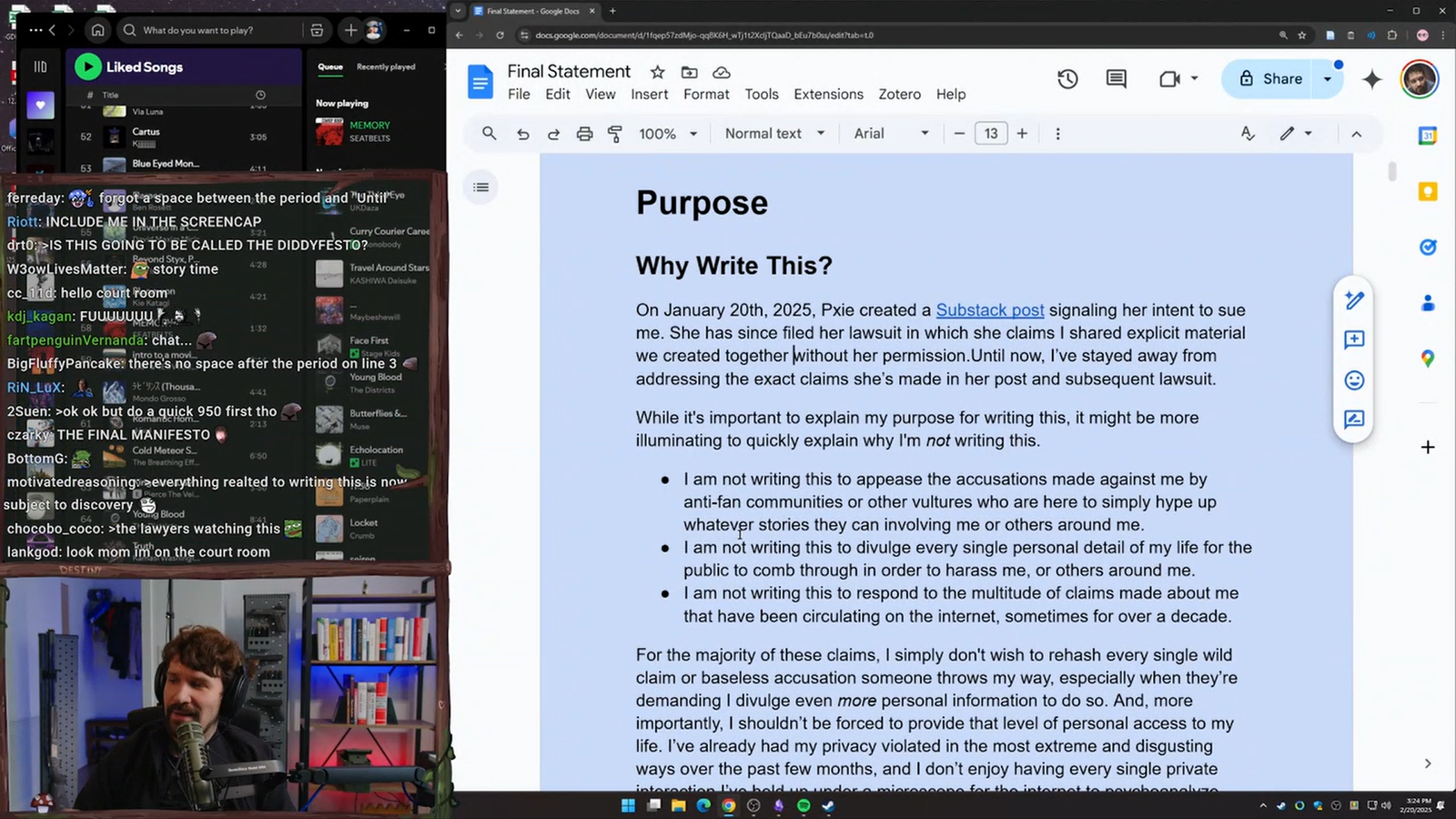Streamer Destiny sued for sharing sexual videos, cyberharrassment