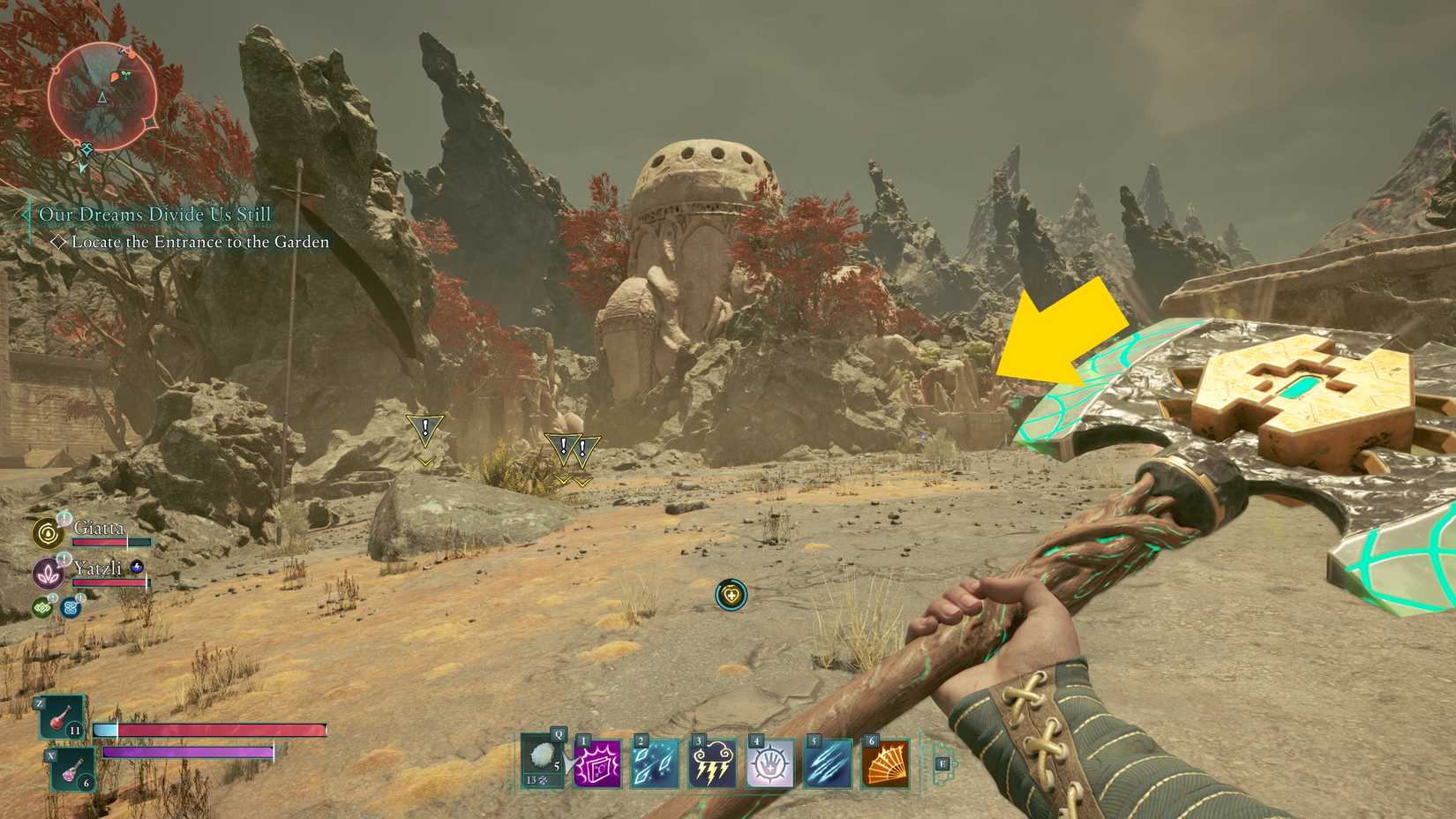 Ancient Arrowhead treasure map location and solution in Avowed