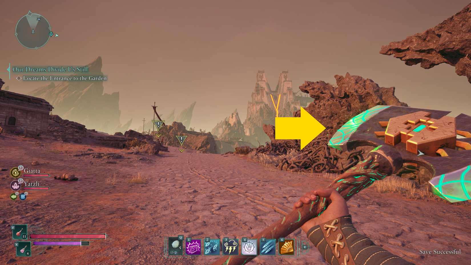 Ancient Arrowhead treasure map location and solution in Avowed