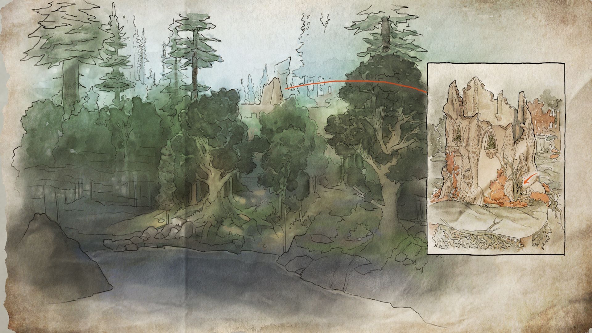 Woedica's Inheritance treasure map location and solution in Avowed