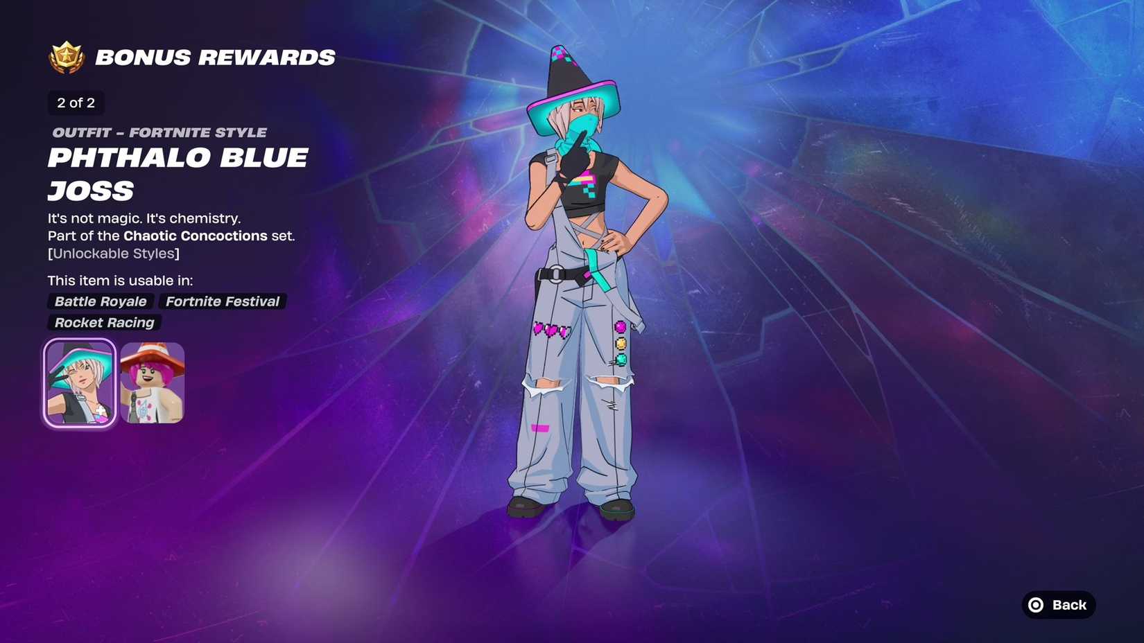 Blue Fortnite Outfits