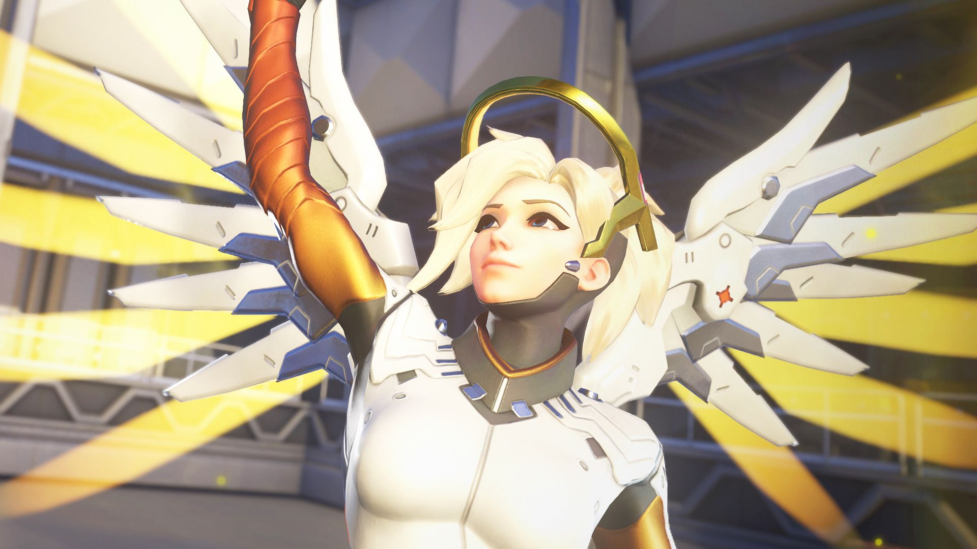 Overwatch Mercy Valkier Wallpaper 1920x1080 100+] Mercy Overwatch