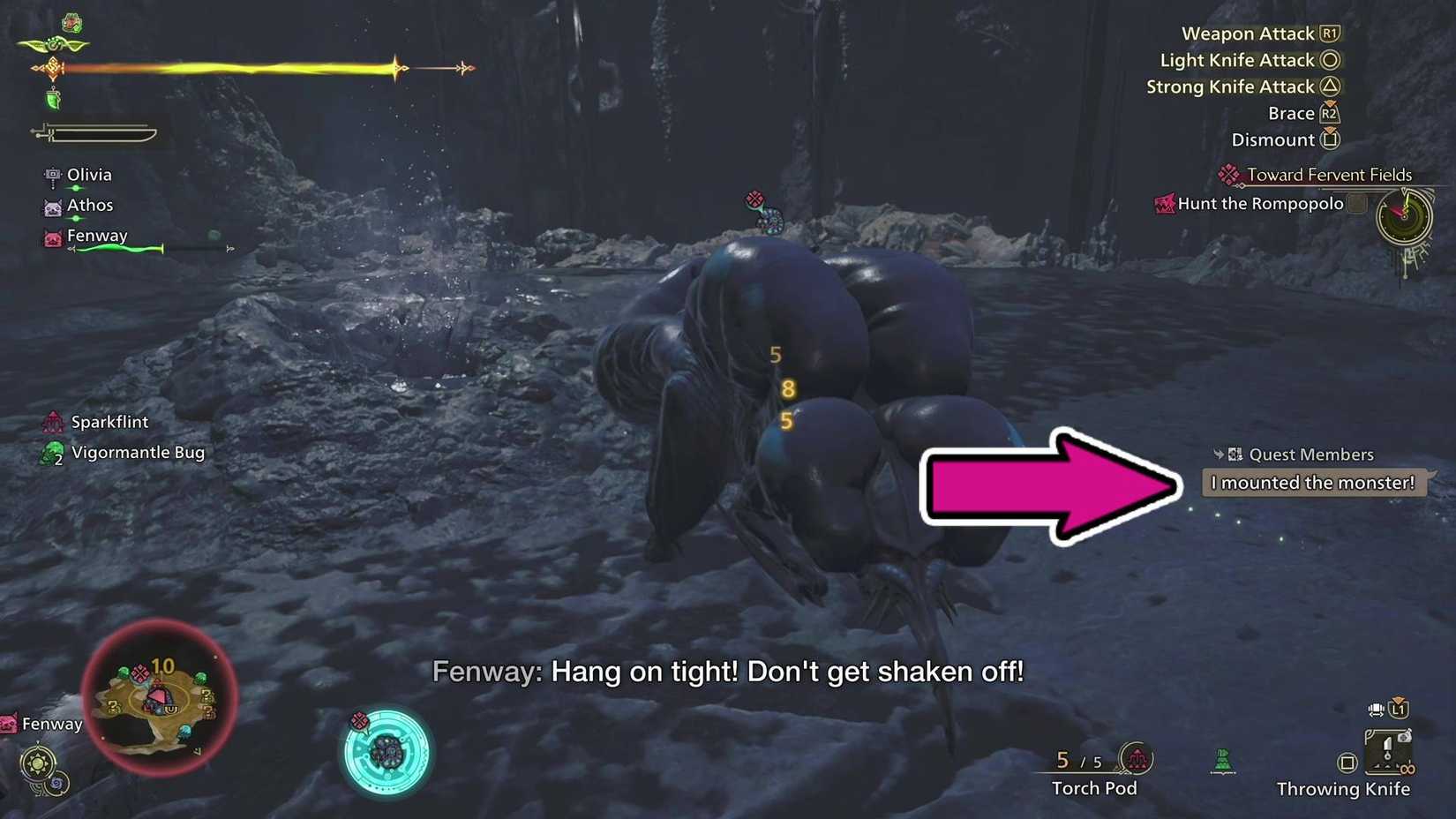 How to mount monsters in Monster Hunter Wilds