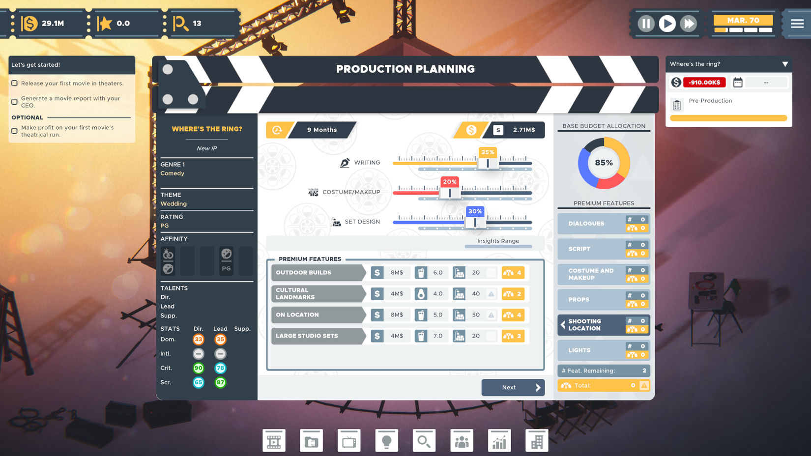 The Executive’s spoonerisms bring silly joy to a fun movie-studio sim