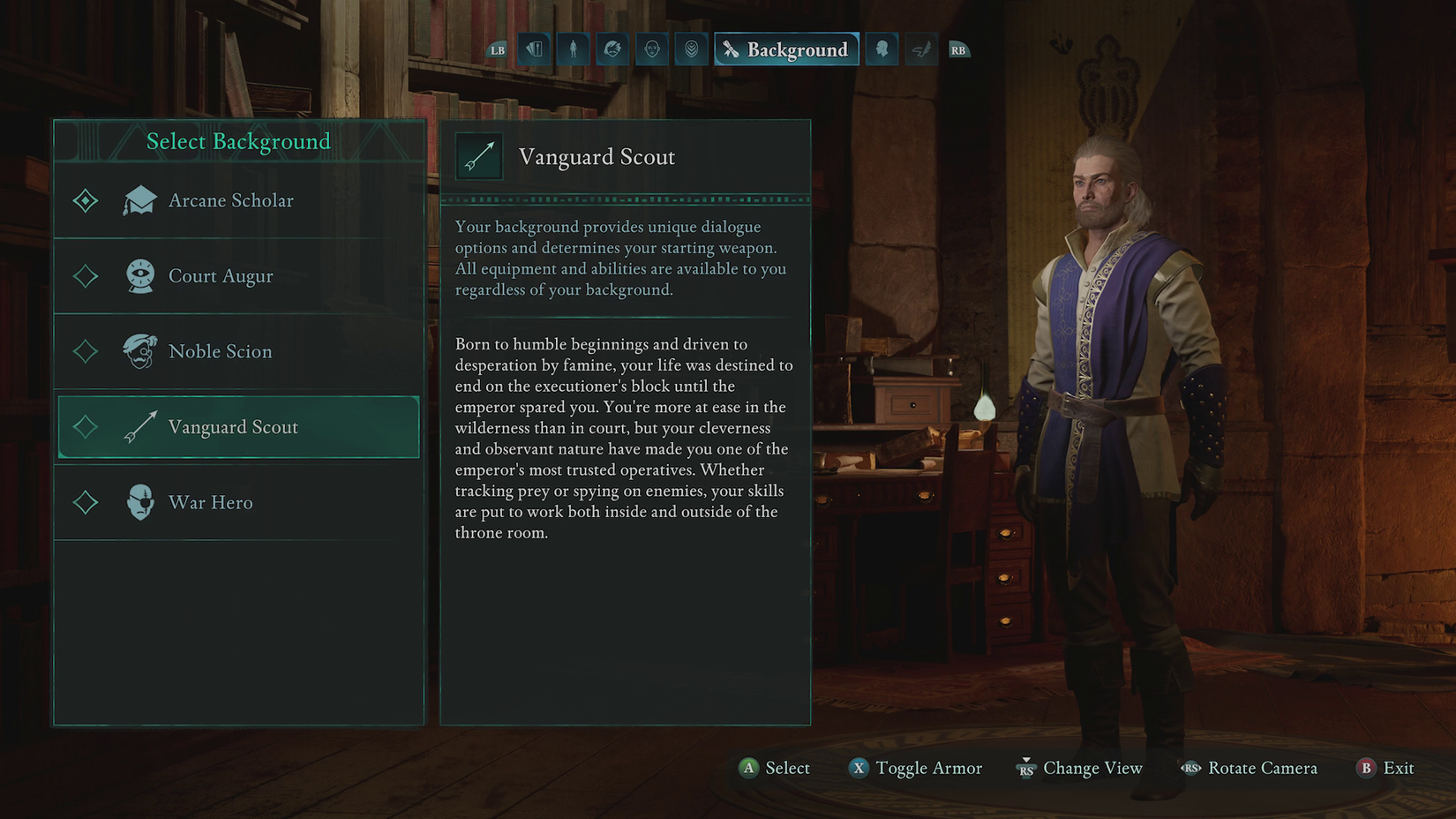 What is the best background for you in Avowed?