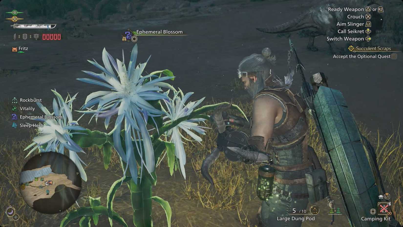 How to get nightflower pollen in Monster Hunter Wilds