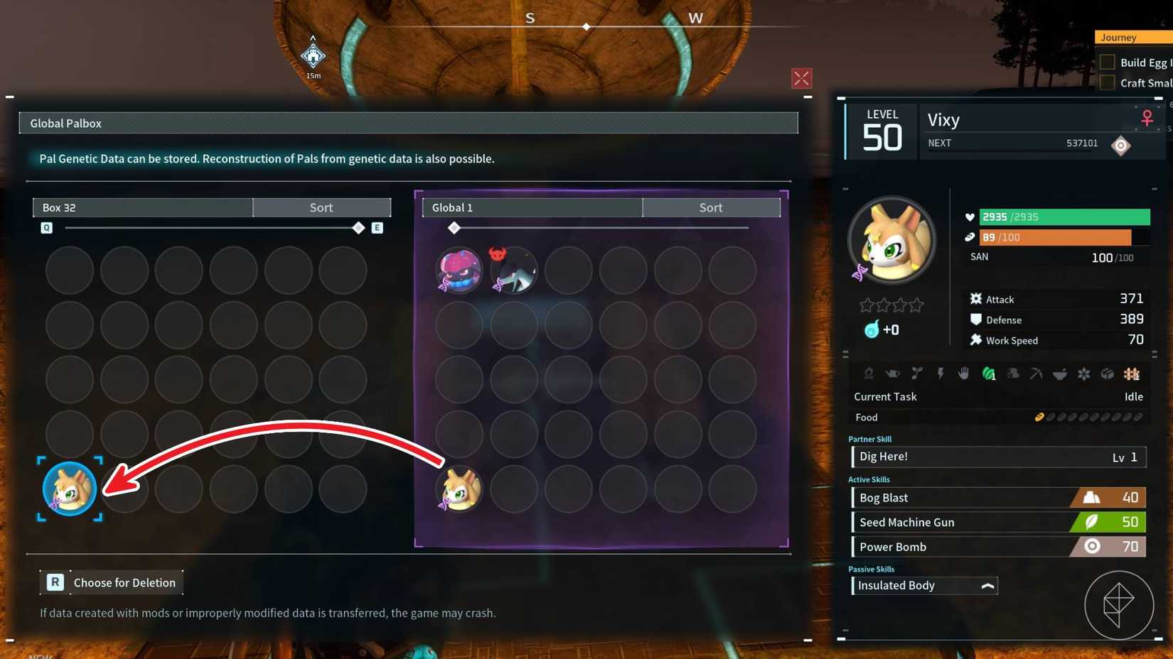 How to transfer Pals using the Global Palbox in Palworld