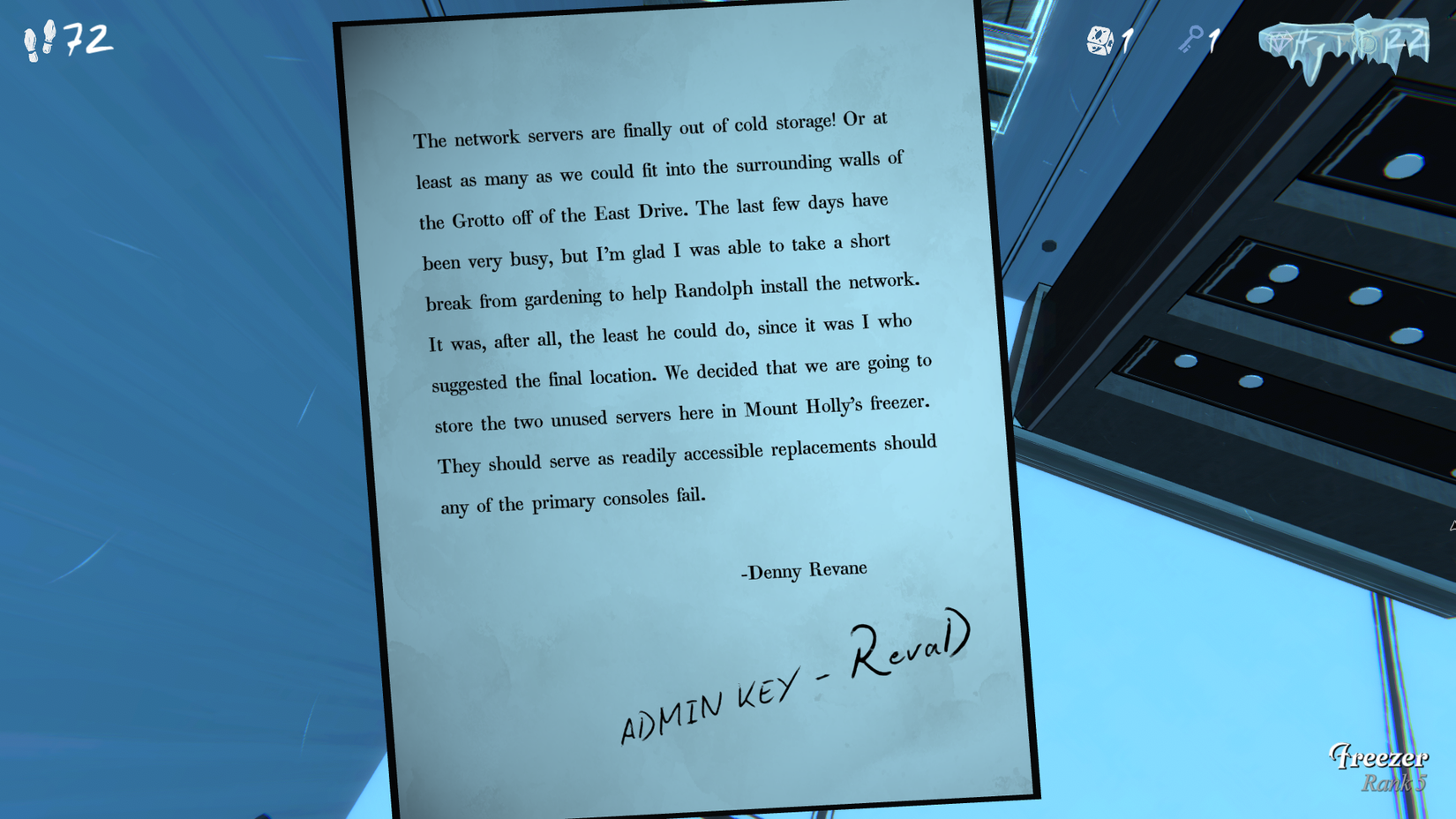 How to use the Freezer to freeze and unfreeze items in Blue Prince