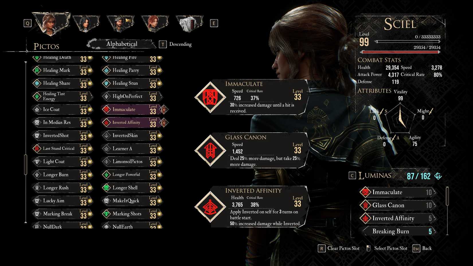 Best Sciel build in Clair Obscur Expedition 33